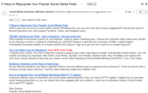 Chapter 3: Types of Emails - eMarketing Institute